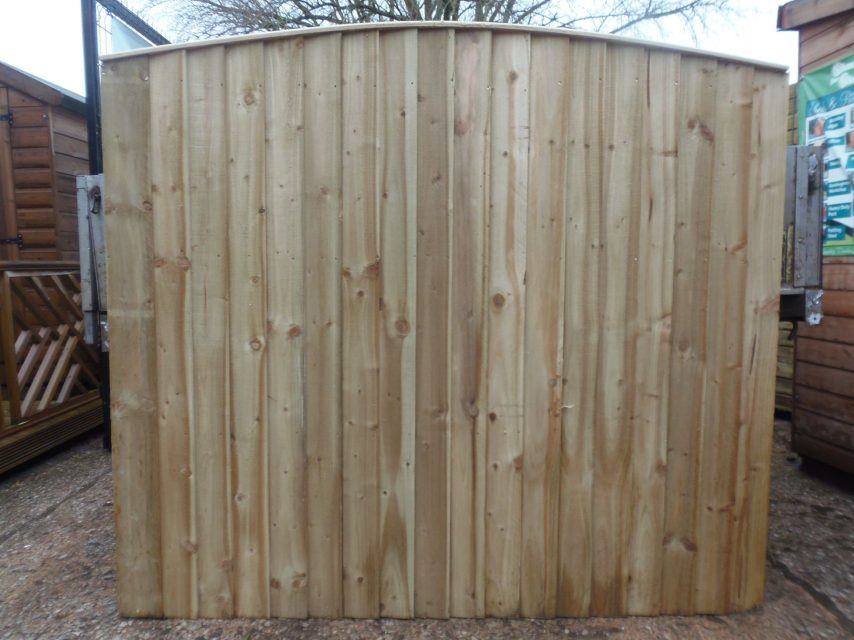 Arched Top Feather Edge Fence Panels - North West Fencing