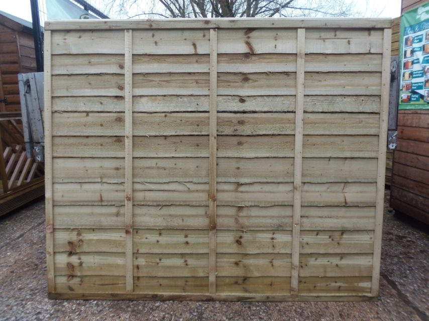 Waney Lap Fence Panels - North West Fencing